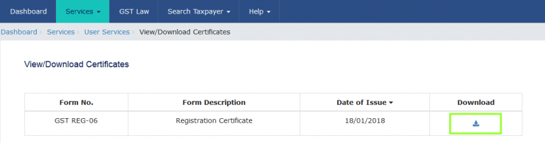 GST Certificate Download - GST REG-06 Certificate Download - Enterslice